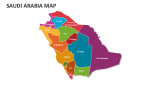 Saudi Arabia Map for Google Slides and PowerPoint - PPT Slides