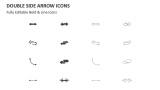 Double Side Arrow Icons for Google Slides and PowerPoint