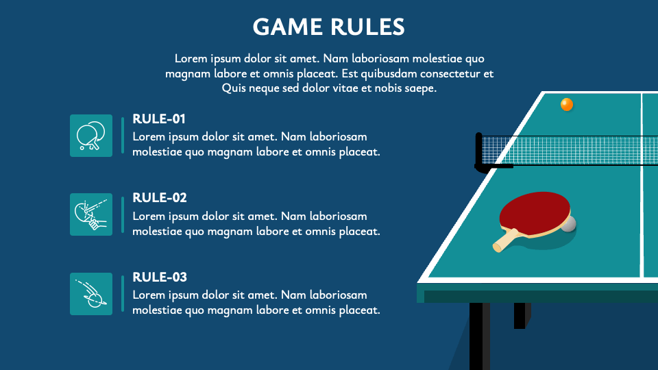Free Table Tennis Theme for Google Slides and PowerPoint