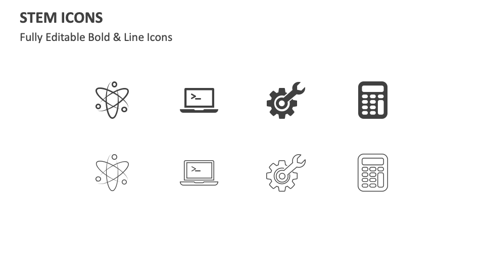 STEM Icons for Google Slides and PowerPoint