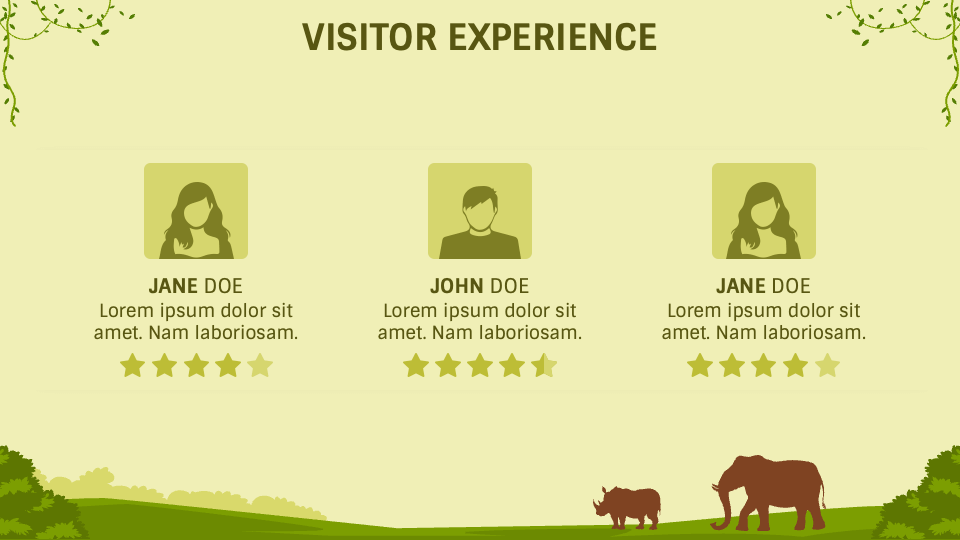 Free Wildlife Sanctuary Presentation Theme for Google Slides and PowerPoint