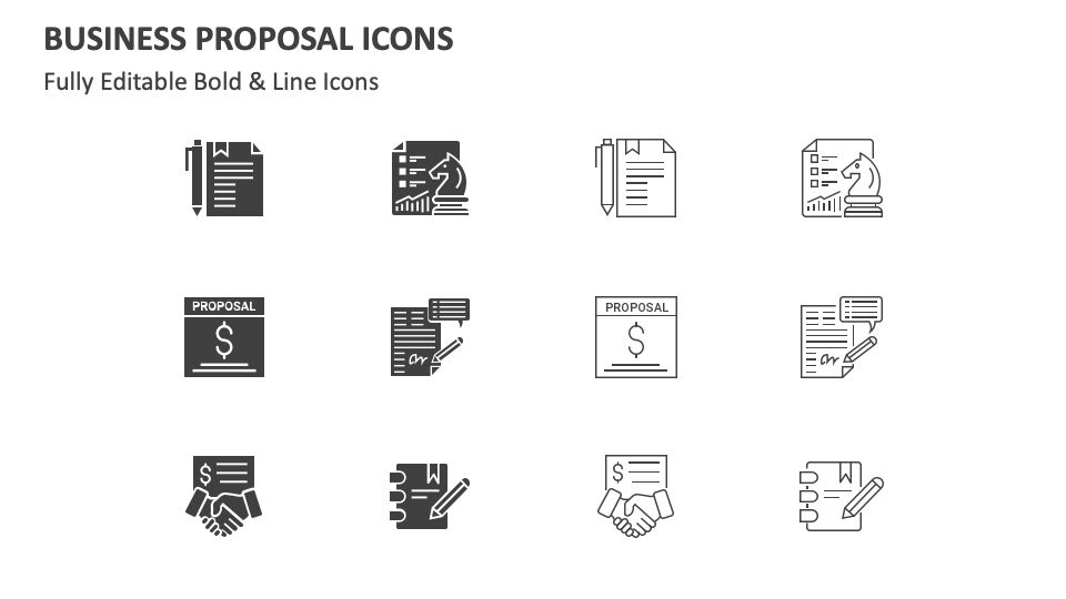 Business Proposal Icons for PowerPoint and Google Slides - PPT Slides