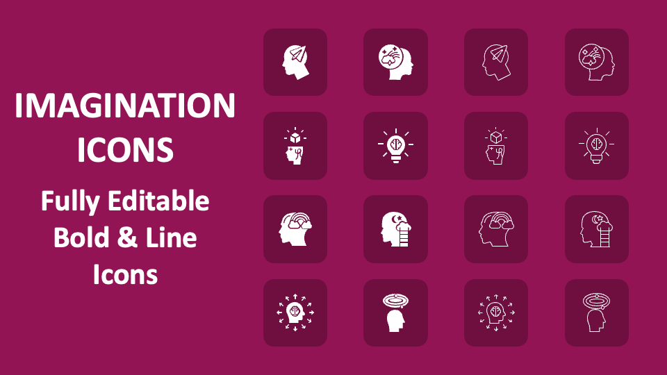 Imagination Icons for PowerPoint and Google Slides - PPT Slides