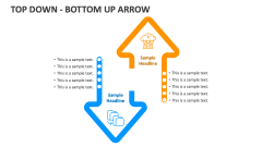 Top Down - Bottom Up Arrow PowerPoint and Google Slides Template - PPT ...
