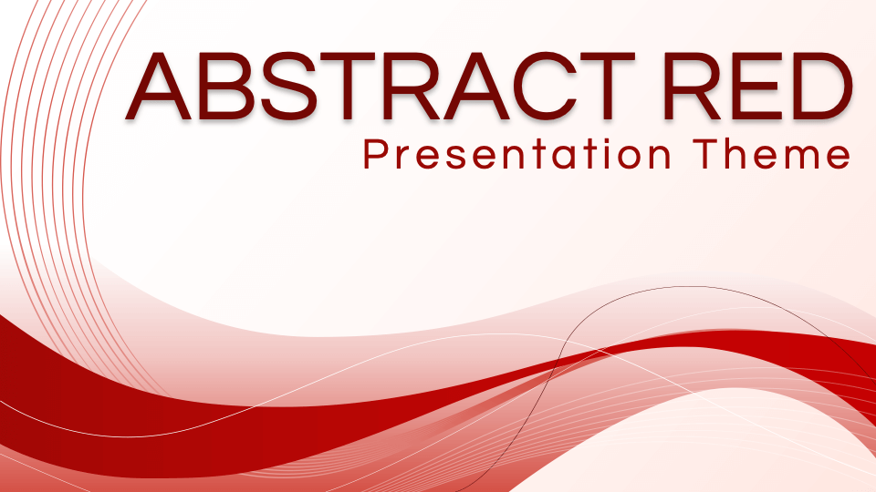 Abstract Red Presentation Theme for Google Slides and PowerPoint - PPT ...