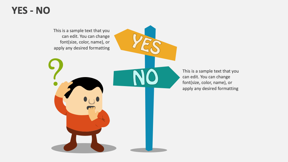 Yes or No PowerPoint and Google Slides Template - PPT Slides