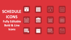 Schedule Icons for Google Slides and PowerPoint