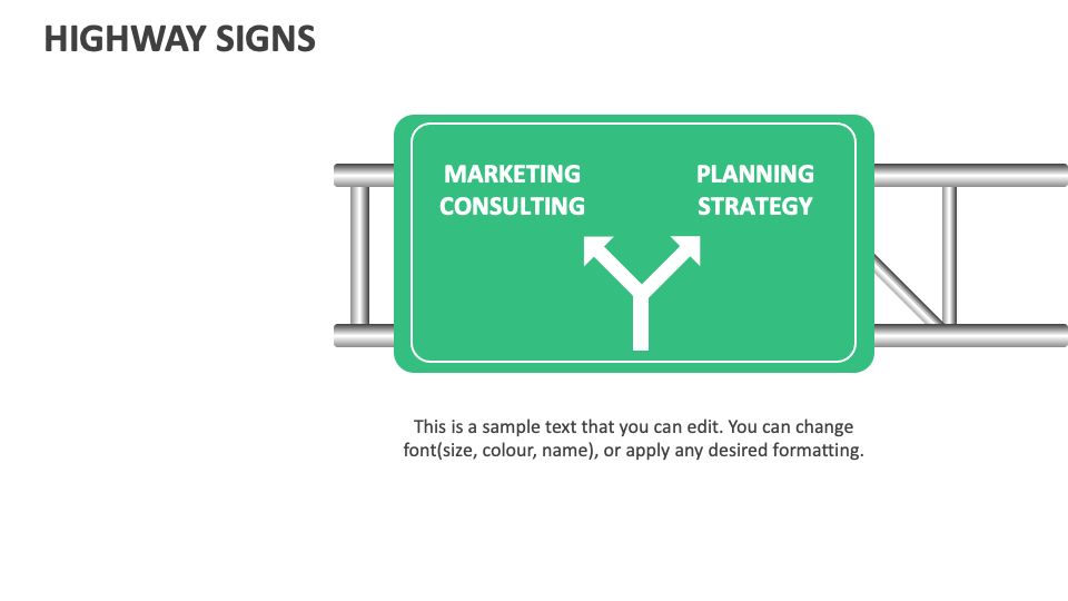 Highway Signs Template for PowerPoint and Google Slides - PPT Slides