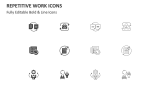 Repetitive Work Icons for Google Slides and PowerPoint