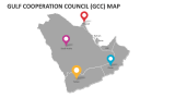 Gulf Cooperation Council (GCC) Map for Google Slides and PowerPoint ...
