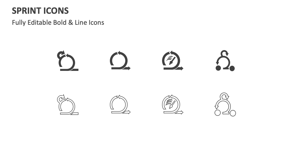 Sprint Icons for Google Slides and PowerPoint