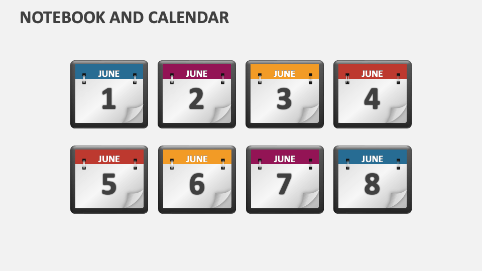 Notebook and Calendar Template for PowerPoint and Google Slides - PPT ...