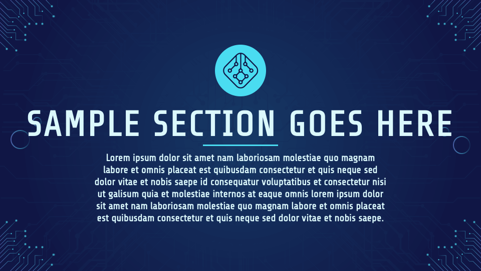 Free Electronic Circuit Presentation Theme for Google Slides and PowerPoint