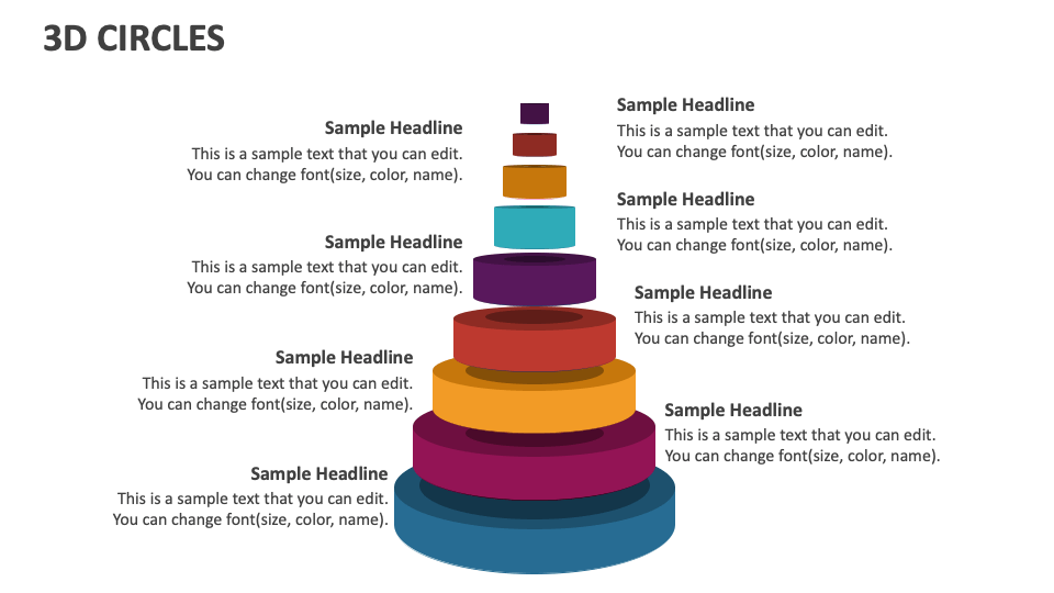 3D Circles PowerPoint and Google Slides Template - PPT Slides