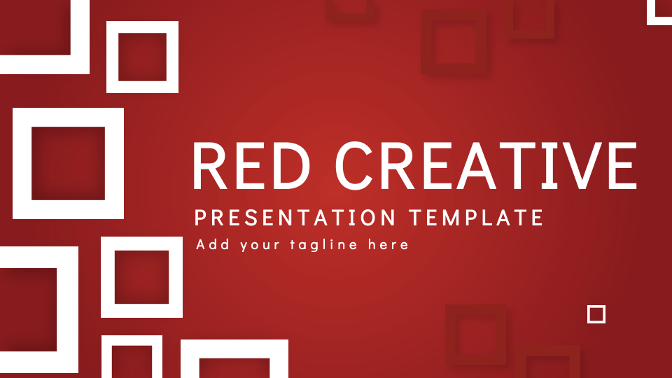 Red Creative Template for Google Slides and PowerPoint - PPT Slides