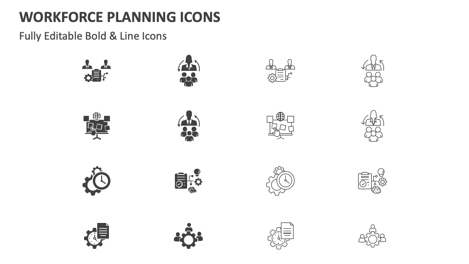 Workforce Planning Icons for PowerPoint and Google Slides - PPT Slides