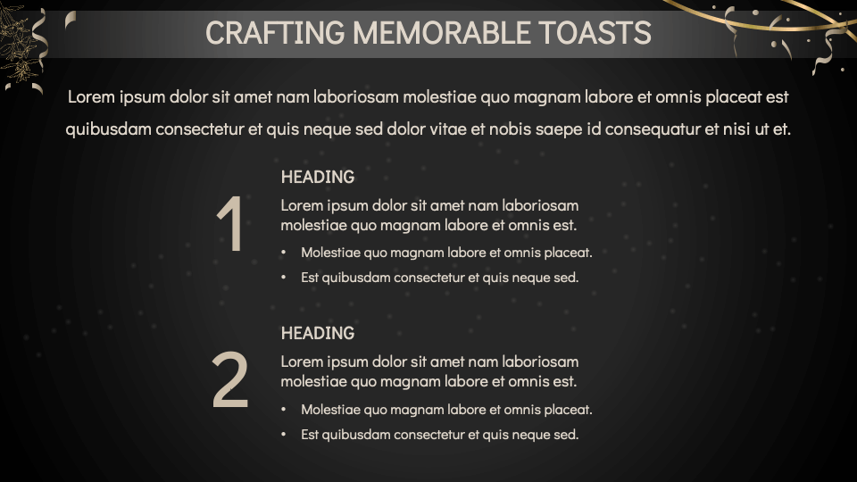 Champagne Toast Presentation Theme for Google Slides and PowerPoint ...