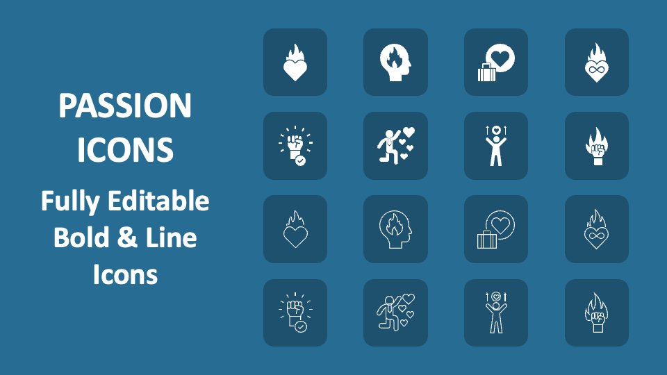 Passion Icons for Google Slides and PowerPoint