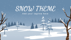 Free Snow Presentation Theme for Google Slides and PowerPoint