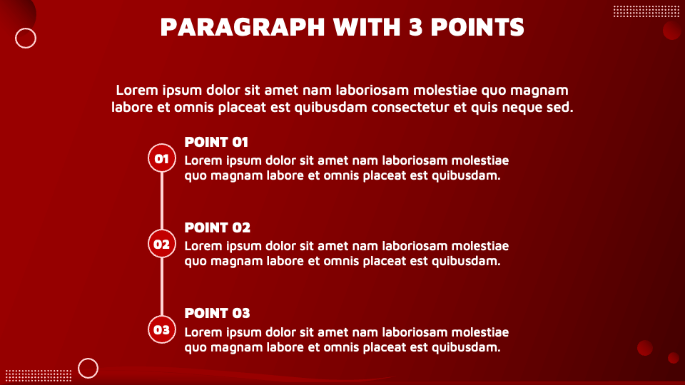 Minimal Red Presentation for Google Slides and PowerPoint