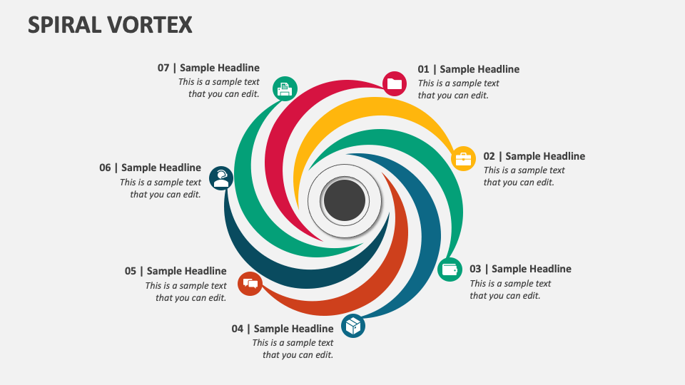 Spiral Vortex PowerPoint and Google Slides Template - PPT Slides