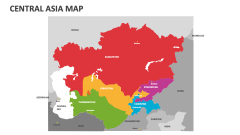 Central Asia map for Google Slides and PowerPoint - PPT Slides