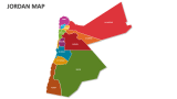 Jordan map for Google Slides and PowerPoint - PPT Slides