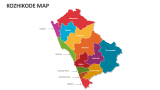 Kozhikode Map for Google Slides and PowerPoint - PPT Slides