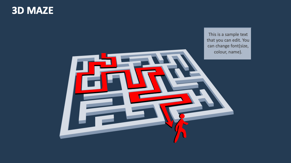 3D Maze Template for PowerPoint and Google Slides - PPT Slides