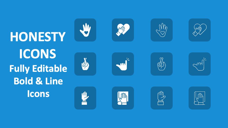 Honesty Icons for Google Slides and PowerPoint
