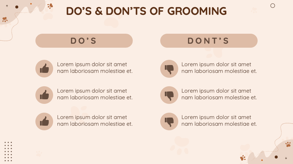 Free Pet Grooming Presentation for Google Slides and PowerPoint