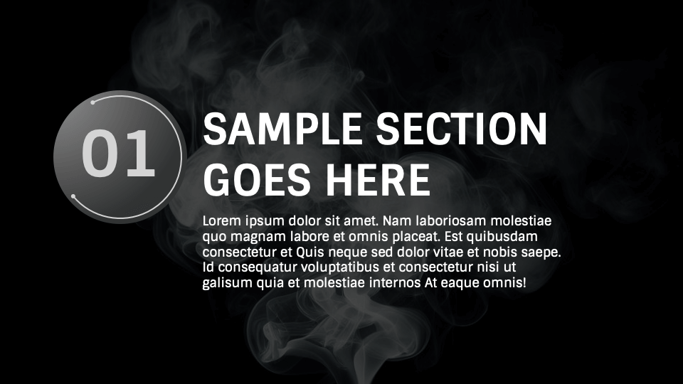 Free Smoky Background Presentation Theme for Google Slides and PowerPoint