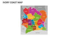 Ivory Coast map for Google Slides and PowerPoint - PPT Slides