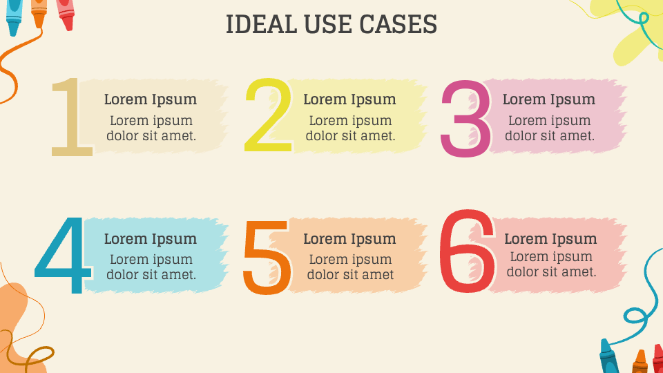 Free Crayons Presentation Theme for Google Slides and PowerPoint