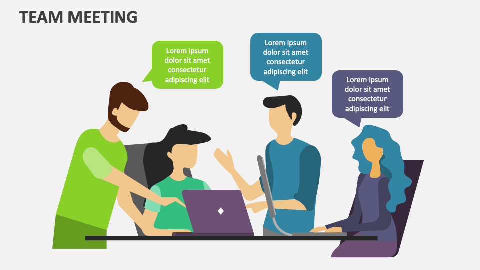 Team Meeting PowerPoint and Google Slides Template - PPT Slides