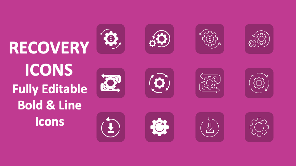 Recovery Icons for Google Slides and PowerPoint