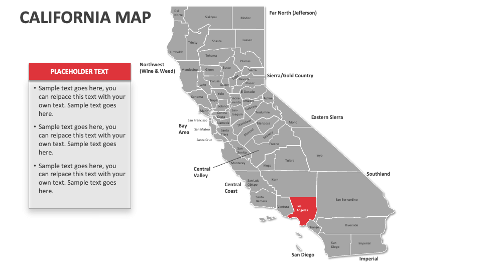 California Map for Google Slides and PowerPoint - PPT Slides