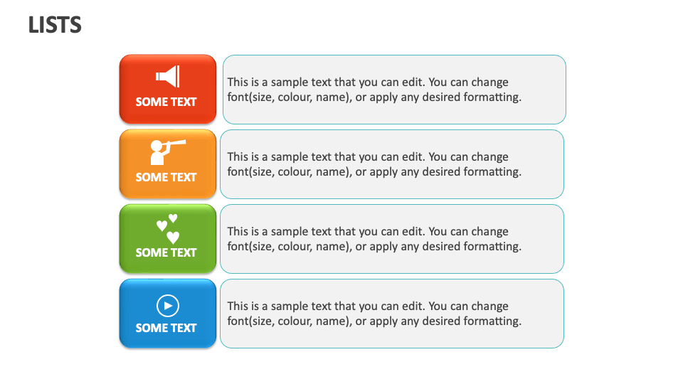 Lists Template for PowerPoint and Google Slides - PPT Slides