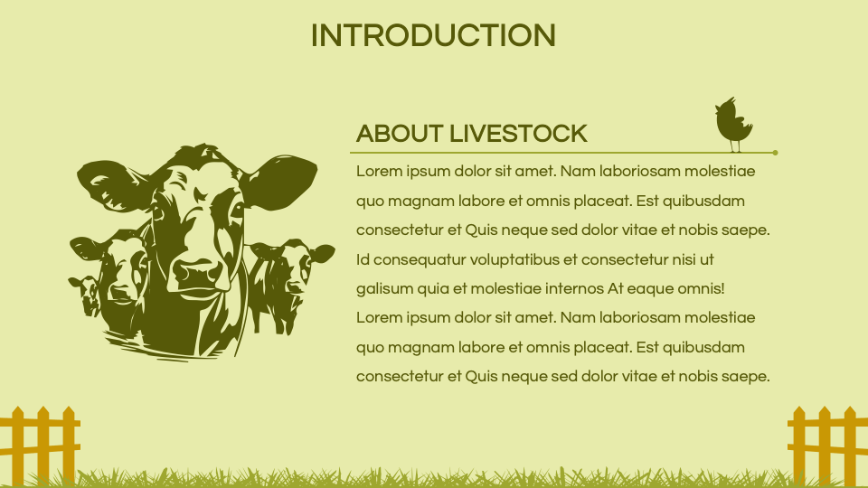 Free Livestock Presentation Theme for Google Slides and PowerPoint