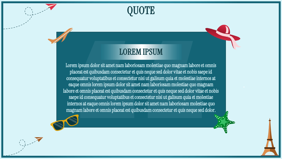 Free Travel and Tourism Presentation Theme for Google Slides and PowerPoint