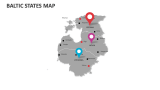Baltic States map for Google Slides and PowerPoint - PPT Slides