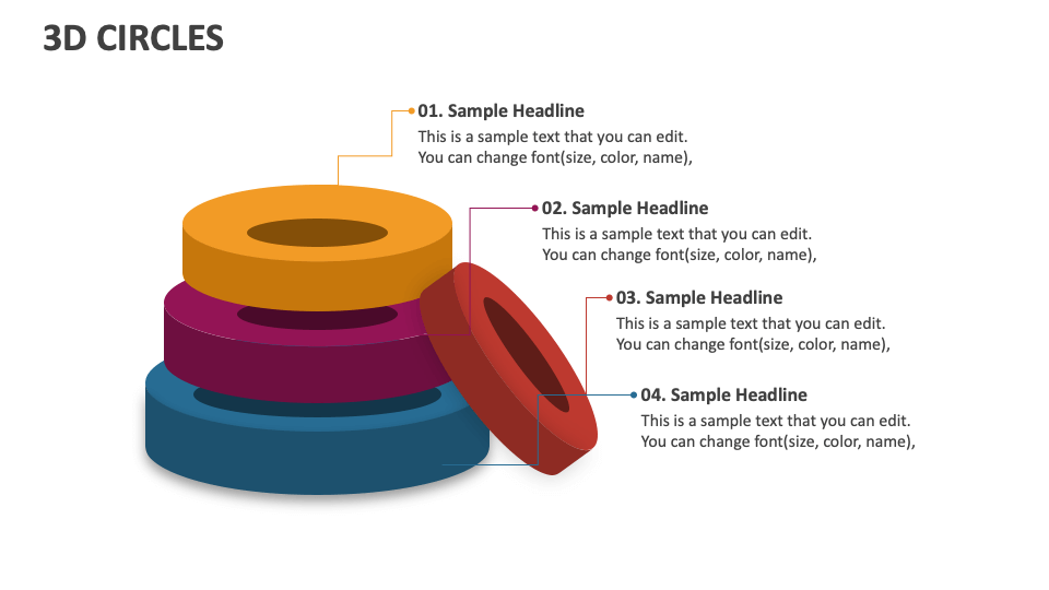 3D Circles PowerPoint and Google Slides Template - PPT Slides
