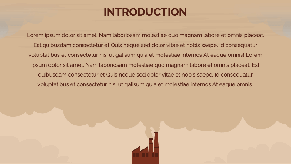 Free Air Pollution Theme for Google Slides and PowerPoint