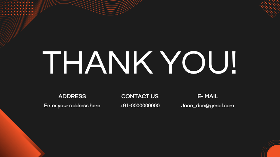 Orange and Black Presentation Theme for Google Slides and PowerPoint ...