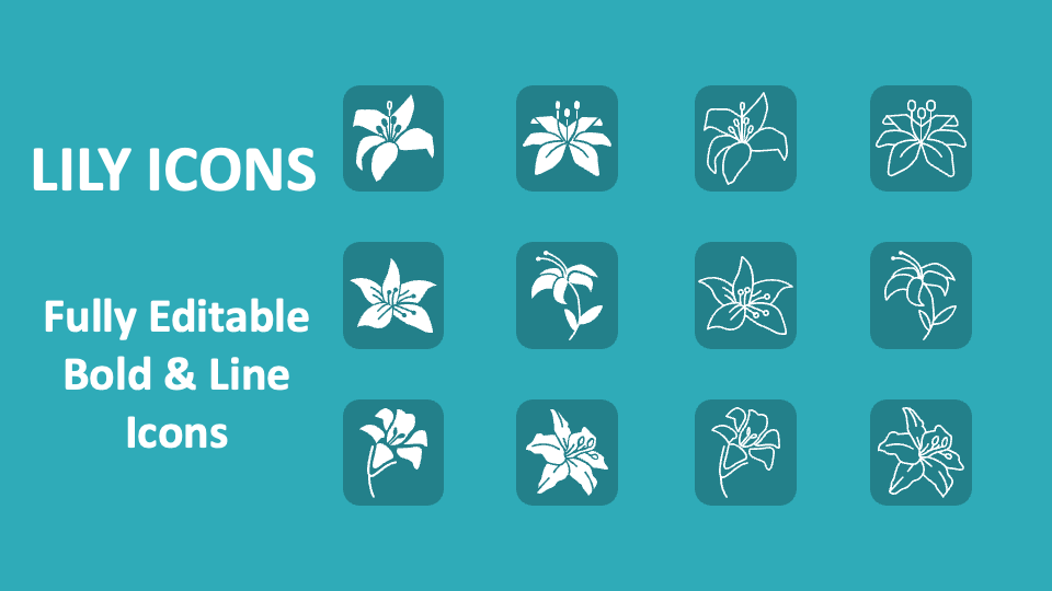 Lily Icons for PowerPoint and Google Slides - PPT Slides