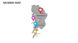 Mumbai Map for Google Slides and PowerPoint - PPT Slides