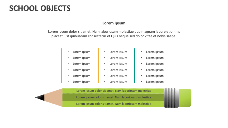 School Objects Template for PowerPoint and Google Slides - PPT Slides