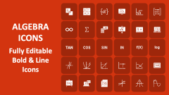 Algebra Icons for Google Slides and PowerPoint