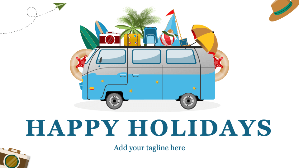 Free Happy Holidays Presentation Theme for Google Slides and PowerPoint