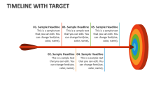 Timeline With Target PowerPoint and Google Slides Template - PPT Slides